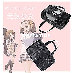 Roffatide Japanese JK Uniform Bag Heart Shape Window Ita Bag Girls Women Purse Cosplay Satchels for Lolita Comic Shoulder Bag