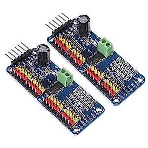 ALMOCN 2PCS PCA9685 16 Channel PWM Servo Motor Driver 12 bit IIC Interface Module for Arduino Robot Raspberry pi