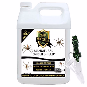 Spider Killer & Repellent Spray - Powerful Peppermint Formulation Kills & Repels All Types of Spiders and Works Better Than Ultrasonic Gimmicks – 128 fl oz Gallon Ready to Use