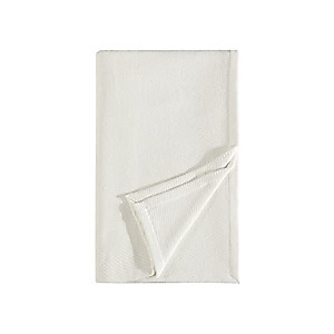 Eddie Bauer- King Blanket, Solid Reversible Cotton Bedding, Home Decor for All Seasons (Textured Twill White, King)