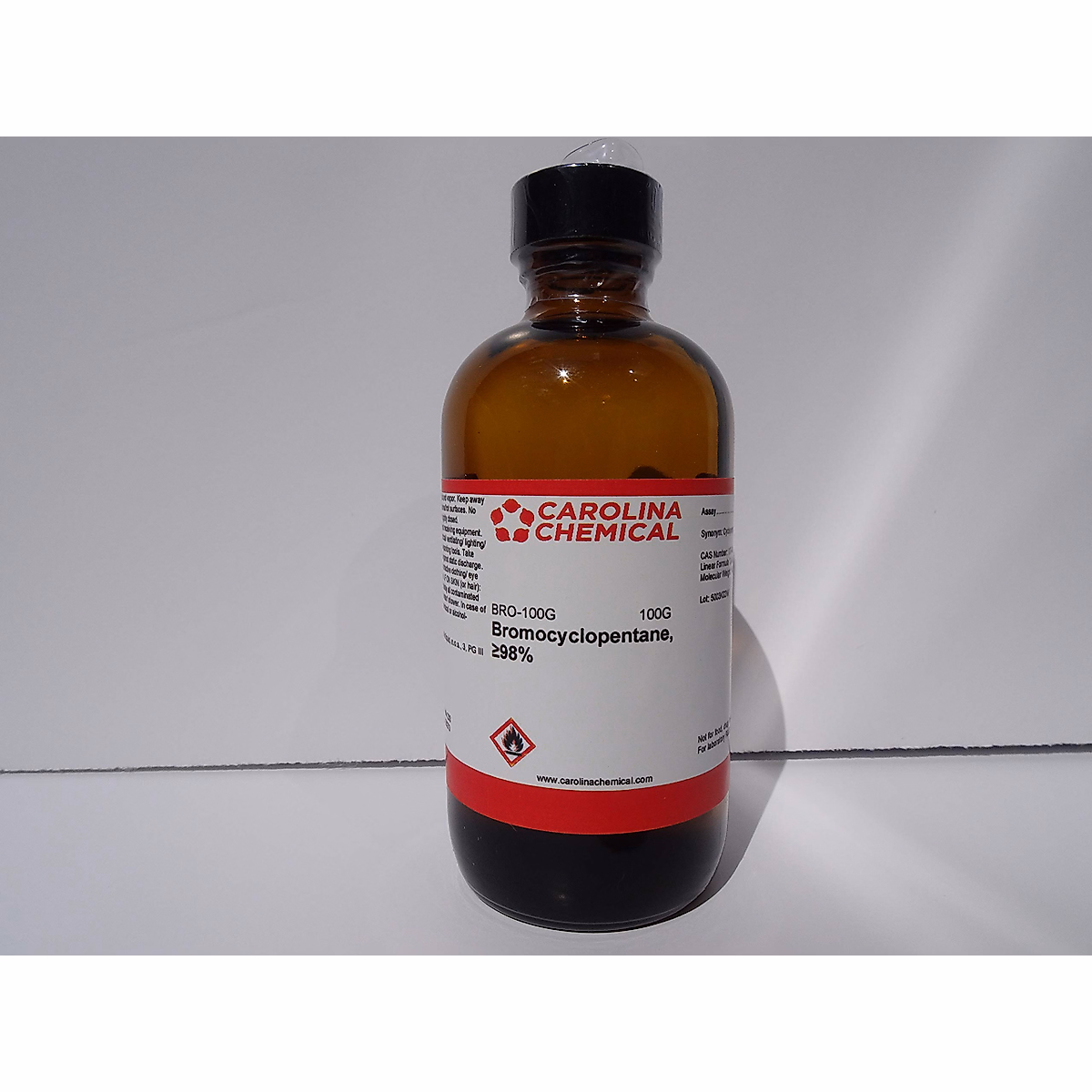 Carolina Chemical Bromocyclopentane Cyclopentyl Bromide ≥98% 100 Grams
