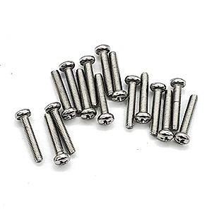 (100 pc) M4-0.7x16 mm Pan Head Phillips Machine Screws,18-8 Stainless Steel by Fullerkreg