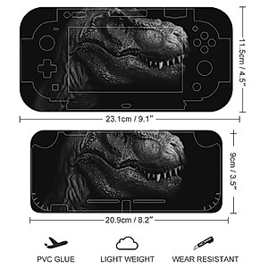 T- Rex Dinosaur on Dark Pretty Pattern Skin Sticker Full Wrap Skin Protective Skins Decal for Switch for Switch Lite