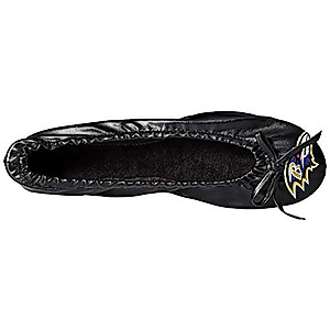 FOCO Baltimore Ravens Exclusive Team Logo Flats With Clutch Extra Large