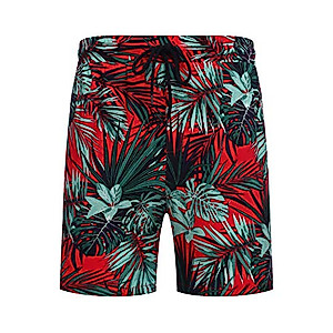 COOFANDY Men's Hawaiian Short Sleeve Shirt Aloha Print Casual Beach Shirts