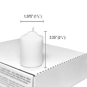 General Wax Votive Candle ScntFrLn 15hr White 20pc