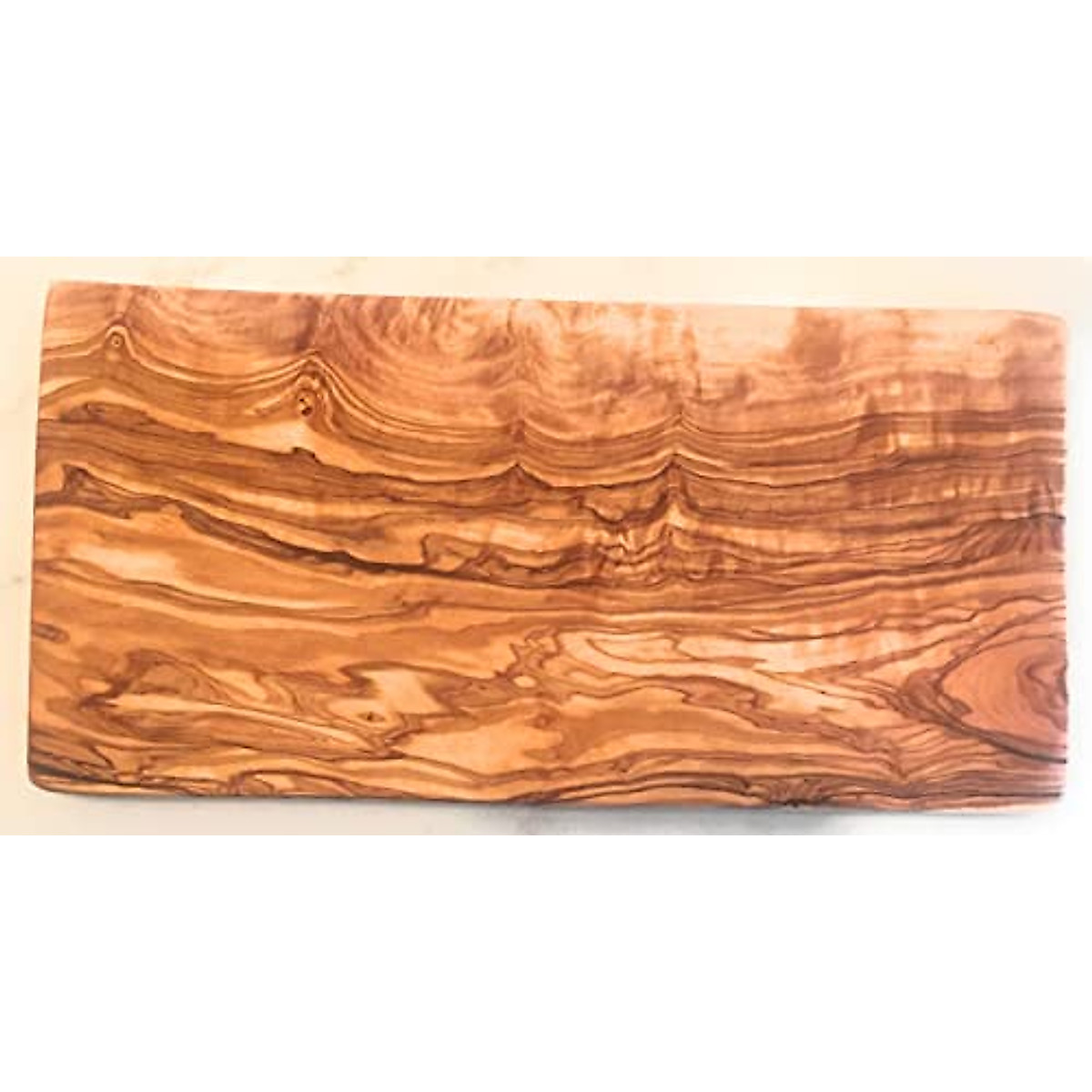 Orchard Hardwoods 12" Artisan Olive Wood Rectangle Charcuterie Board- Handmade For Cutting Chopping, Serving Cheese, Meats, Fruit. Decorative Wooden Tray, Unique Kitchen Gift- 12x6x0.8