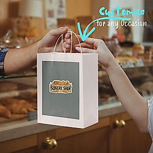 Mr. Pen- Gift Bags, 8 Pack, 8.25"X4.25"X10.5", Bags, Paper Bags, Gift Bags Medium Size, Party Favor Bags, Shopping Bags, Small Gift Bags, Goodie Bags, Candy Bags, Gift Bags Small Size, White Paper Bag