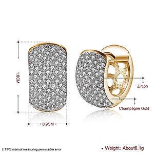 14K Gold Plated CZ Dainty Wide Chunky Hoop Earrings For Women Fashion Dainty Cubic Zirconia Diamond Hollow Love Heart Shaped Huggie Hoops Hypoallergenic Jewelry Gifts Birthday Mom Bff Her