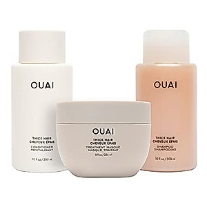 OUAI Thick Treatment Masque Full Size + Thick Shampoo + Thick Conditioner
