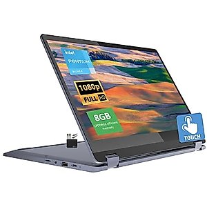 Lenovo IdeaPad 2023 Newest Flex 3i Chromebook Spin 2-in-1 Convertible Laptop Student Business, Intel Pentium Silver N6000, 15.6" FHD IPS Touchscreen, 8GB RAM, 64GB eMMC,WiFi 6, Chrome OS+MarxsolCables