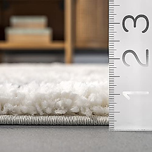 nuLOOM Maybelle Braided Tassle Modern Area Rug, 4x6, Ivory