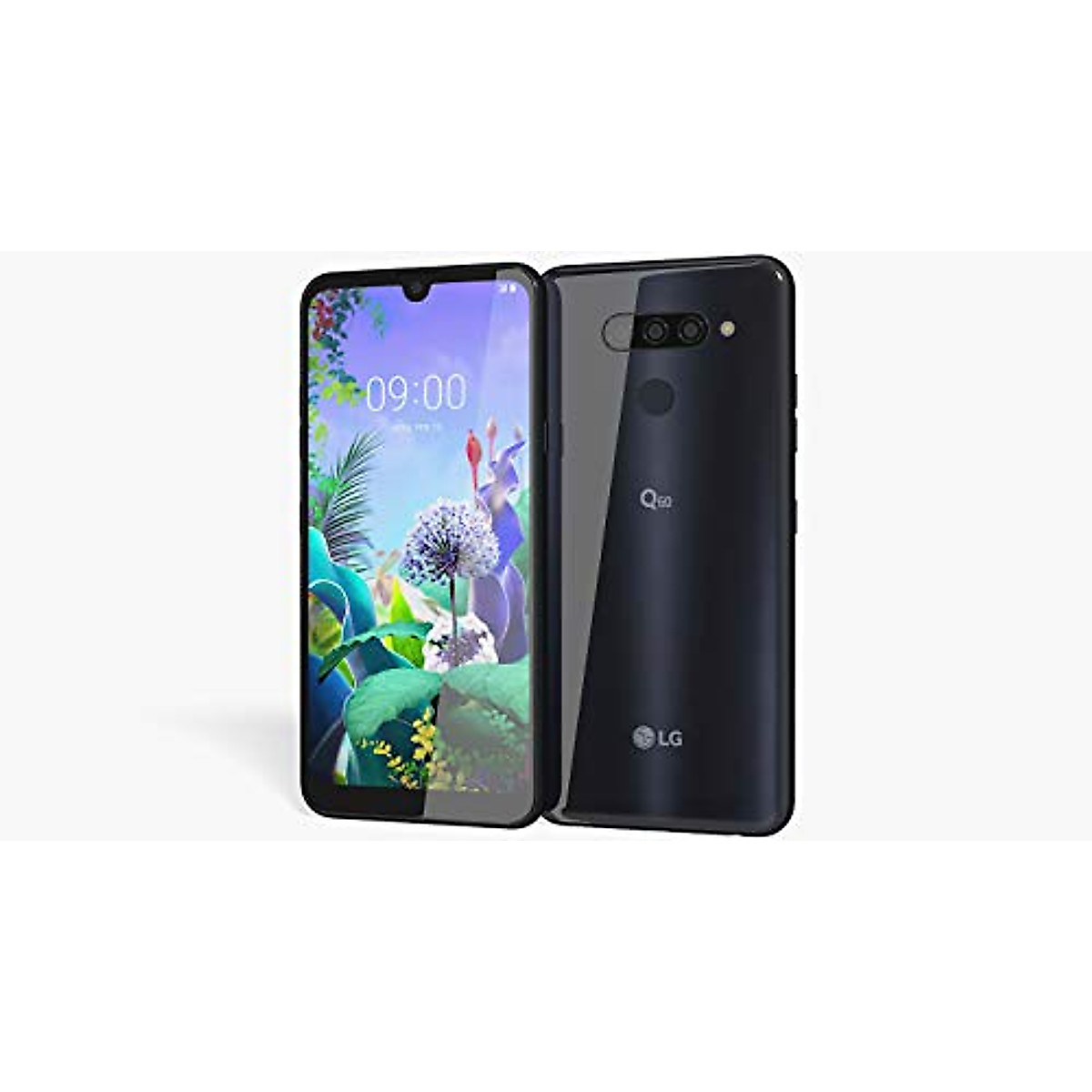 LG Q60 (64GB, 3GB RAM) 6.26" HD+, AI Cam, US + Global 4G LTE GSM Factory Unlocked - LM-X525HA - International Model (Black, 64GB)