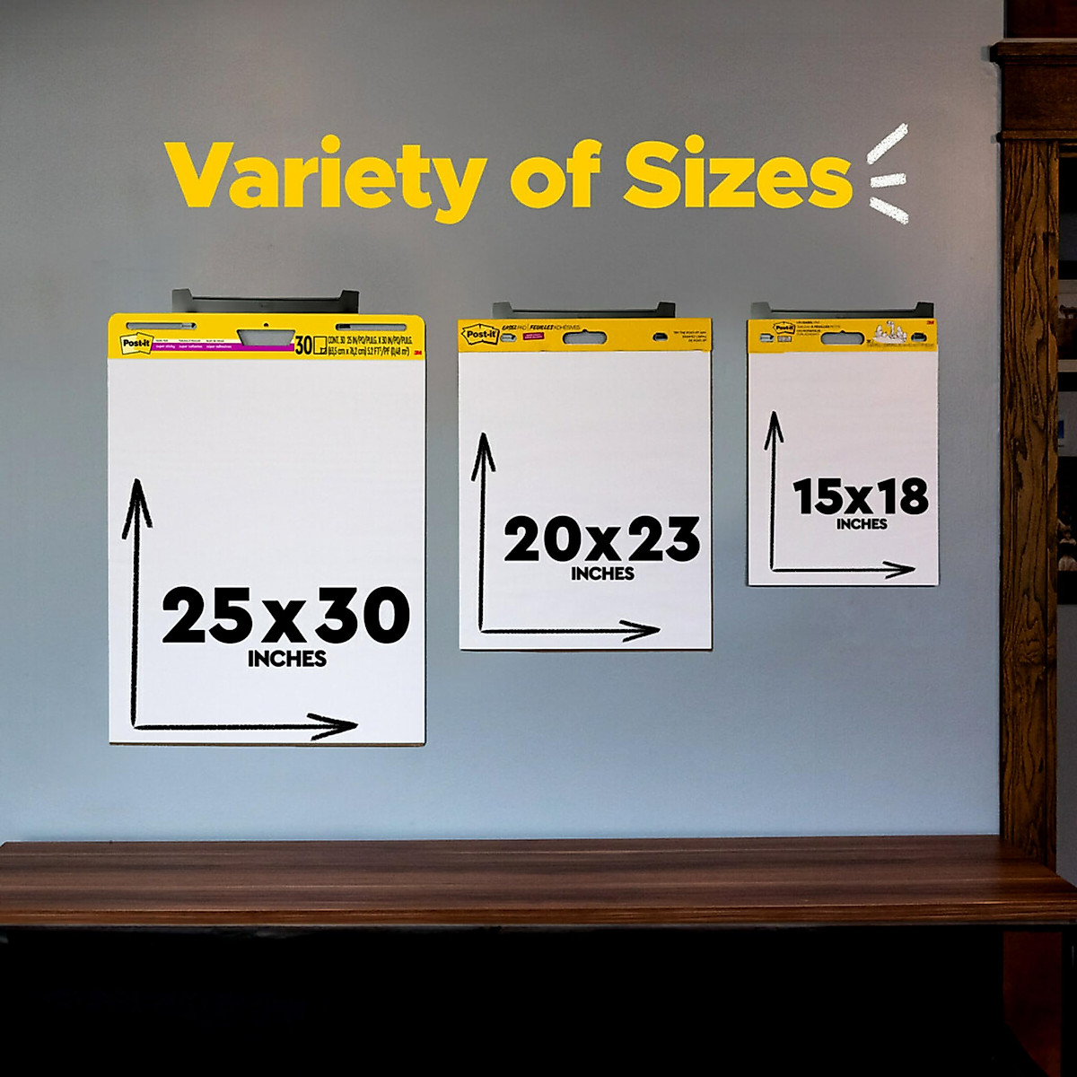 Post-it Super Sticky Easel Pad, 25 x 30 Inches, 30 Sheets/Pad, 6 Pads, Large White Premium Self Stick Flip Chart Paper, Super Sticking Power (559VAD6PK)