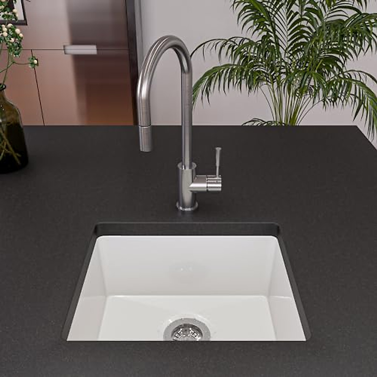 ALFI brand AB2017 Kitchen Sink, White