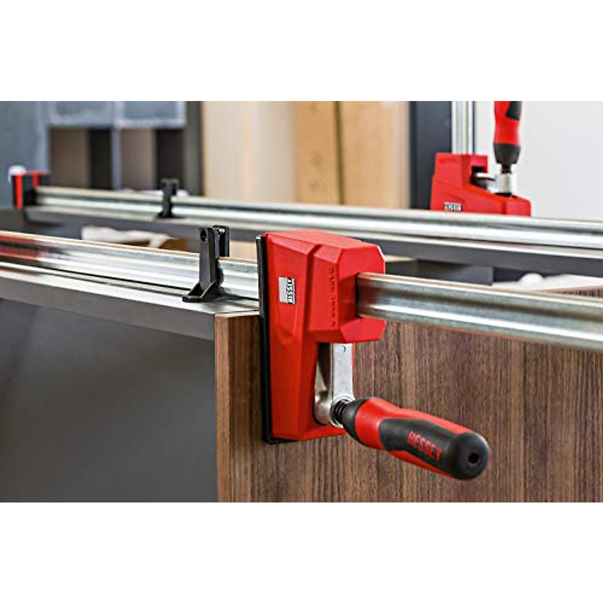 BESSEY KRE3512, 12 In., Parallel Clamp, K Body REVO Series - 1700 lbs Nominal Clamping Force , Spreader, and Woodworking Accessories - Clamps and Tools for Woodworking, Cabinetry, Case Work