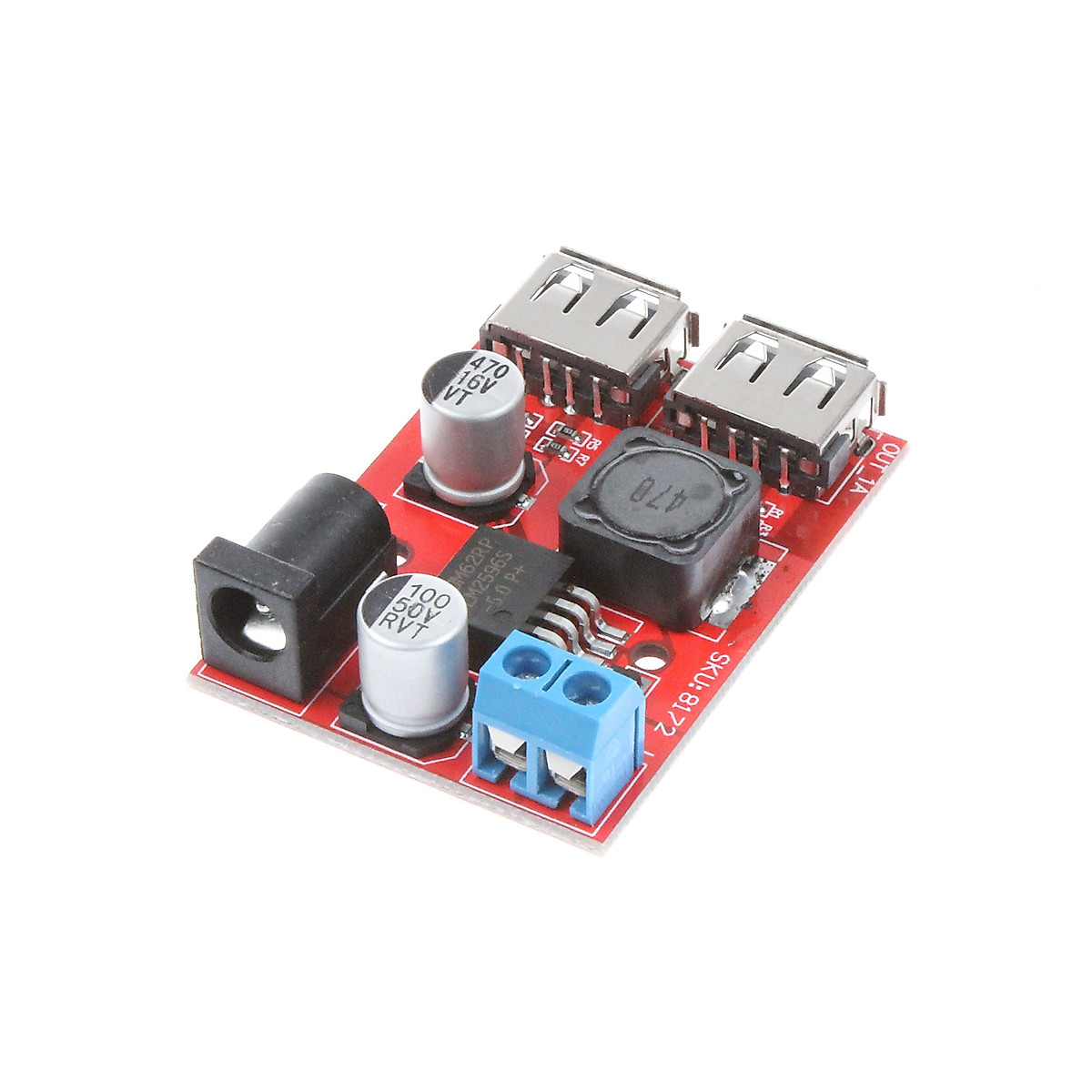 NOYITO 5V 3A Dual USB Power Supply Module DC12V 24V 36V 6-40V Buck to 5V Dual USB Output Charger Regulators