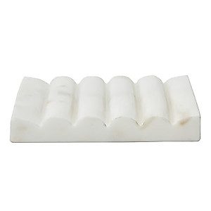 Contemporary Carved Marble Soap Dish for Bathrooms