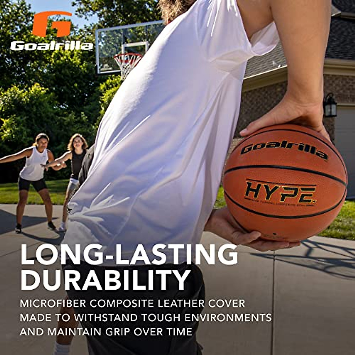 Goalrilla Hype Basketball - Men's Women's and Youth Sizes Available - Made for Superior Ball Handling and Long Lasting Durability