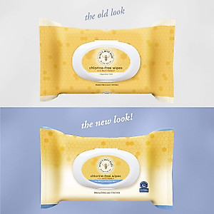 Burt's Bees Baby Chlorine-Free Wipes, 72 Count (Pack of 1) - Packaging May Vary