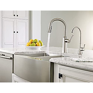 Moen G18121 1800 Series 30-Inch X 21-Inch Stainless Steel 18 Gauge Single Bowl Farmhouse Kitchen Sink