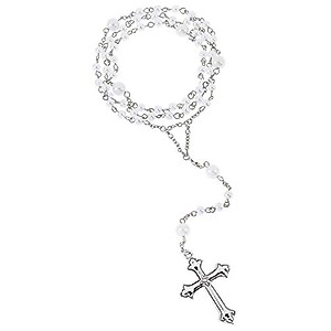 Ganz Blessed Plush Lamb 8.5 inches with Rosary Set and Prayer Pamphlet for First Communion, Christening, Baby Baptism Gifts Girl, Catholic Boys from Parents, Grandparents