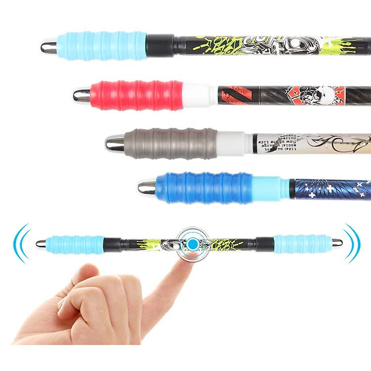 Fengirl ZG-5027 V.6.0 Non Slip Coated 23cm Spinning Pen (Random color)