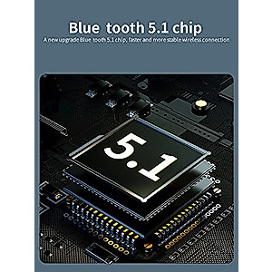 Kenayo Wireless Earbuds Pro 2022 for Android, iOS, Laptop, Tablet with Bluetooth with Charging Case Touch Control Sound with Deep Bass Auto Pairing Headphones for Sports, Travel & Gym (Silver)