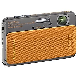Sony Cyber-shot DSC-TX20 16.2 MP Exmor R CMOS Digital Camera with 4x Optical Zoom and 3.0-inch LCD (Orange) (2012 Model)