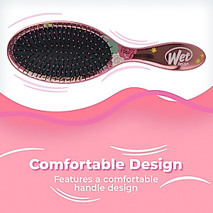 Wet Brush Disney Original Detangler Brush Princess Wholehearted - Rapunzel, Silver - All Hair Types - Ultra-Soft IntelliFlex Bristles Glide Through Tangles with Ease