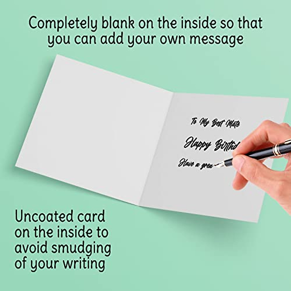 25th Birthday Card for Women Men - Stylish Elegant - Happy Birthday Cards for 25 Year Old Woman Son Daughter Brother Sister Uncle Auntie, 5.7 x 5.7 Inch Twenty-Five Twenty-Fifth Greeting Cards Gift