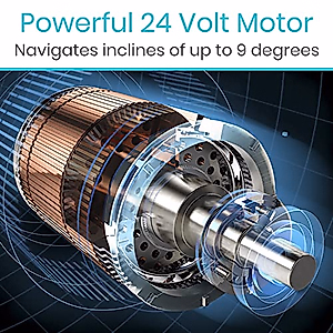 Vive 4 Wheel Mobility Scooter - Electric Powered Wheelchair Device - Compact Heavy Duty Mobile for Travel, Adults, Elderly - Long Range Power Extended Battery with Charger and Basket Included