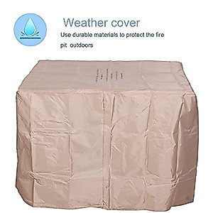 Ehomexpert 50,000 BTU Fire Pit Table,32-inch Outdoor Garden Square Auto-Ignition Propane Gas Fire Table with Waterproof Cover for Patio Courtyard Balcony,Black