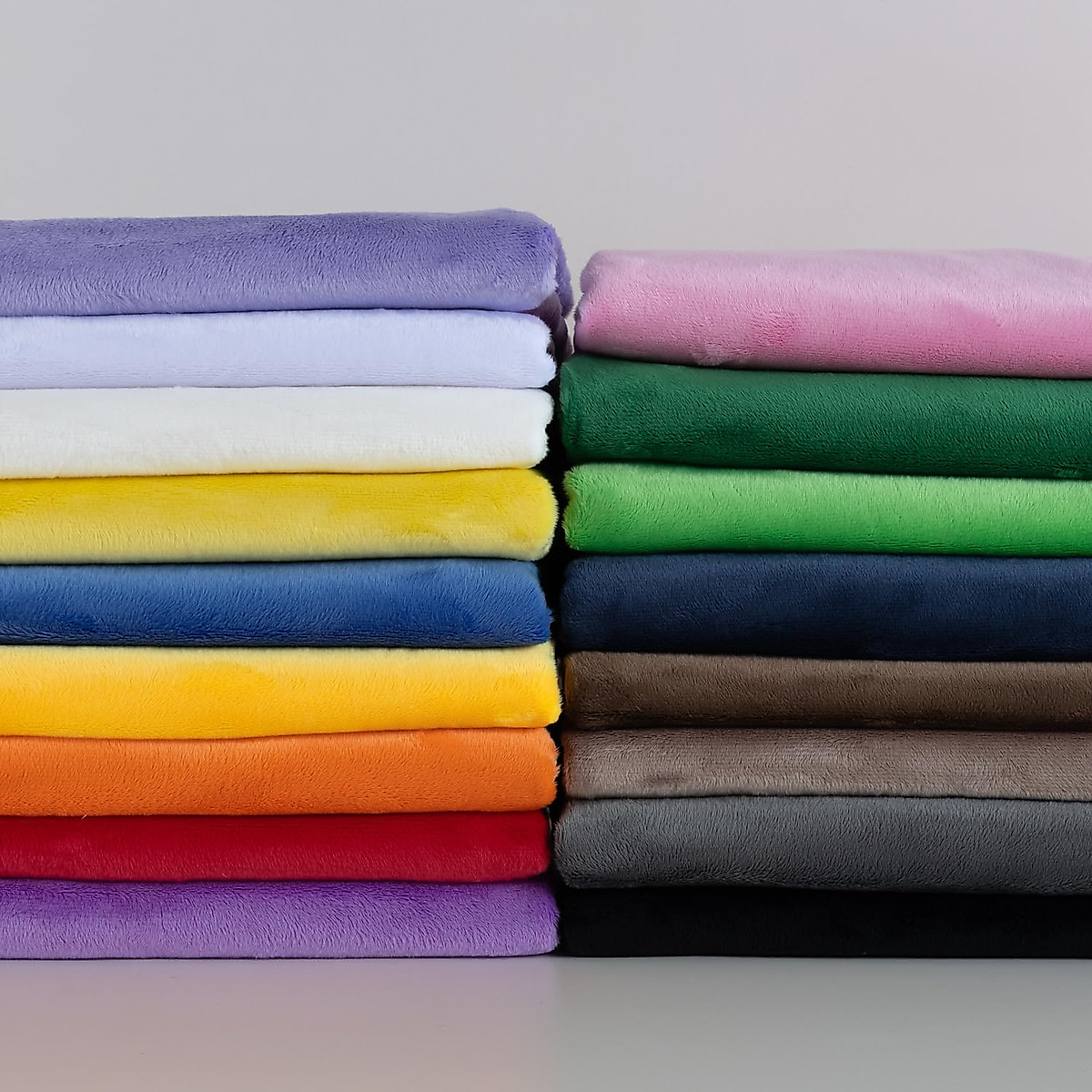 Qidkeo Minky Fabric by The Yard for Pillows, Toys, Garments, Baby Products, and Blankets 60"Wide(Brown,1Yard)