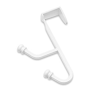 Whitmor Over the Door Double Hook, White