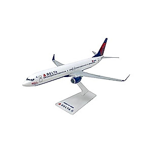 Flight Miniatures Delta 737-900ER (07-Cur) 1:200 Scale - Miniature Model Airplane Plastic Snap-Fit - Authentic Replica of Delta Airlines Livery - Part #ABO-73790H-008
