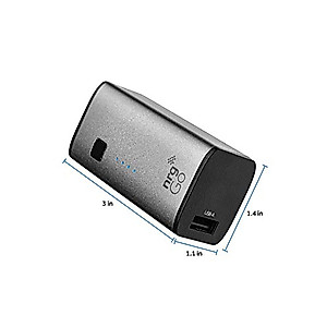 nrgGo Powerbank 5000 mAh Portable Charger, Mini Power Bank USB C, 18W PD Battery Pack 5000mAh, Battery Phone Charger for iPhone, Samsung and More
