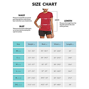 BALEAF Women's Short Sleeve Running Workout Shirts Athletic Tops Lightweight Quick Dry Training Yoga Crewneck Red L