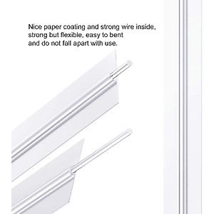 Easytle 600 Pcs 5" White Paper Twist Ties Bread Ties White Twist Ties Twisty-Ties Bag Ties Twist Ties for Bags Bread Wire Ties Twist Tie for Party Cello Candy Bread Coffee Bags Cake Pops