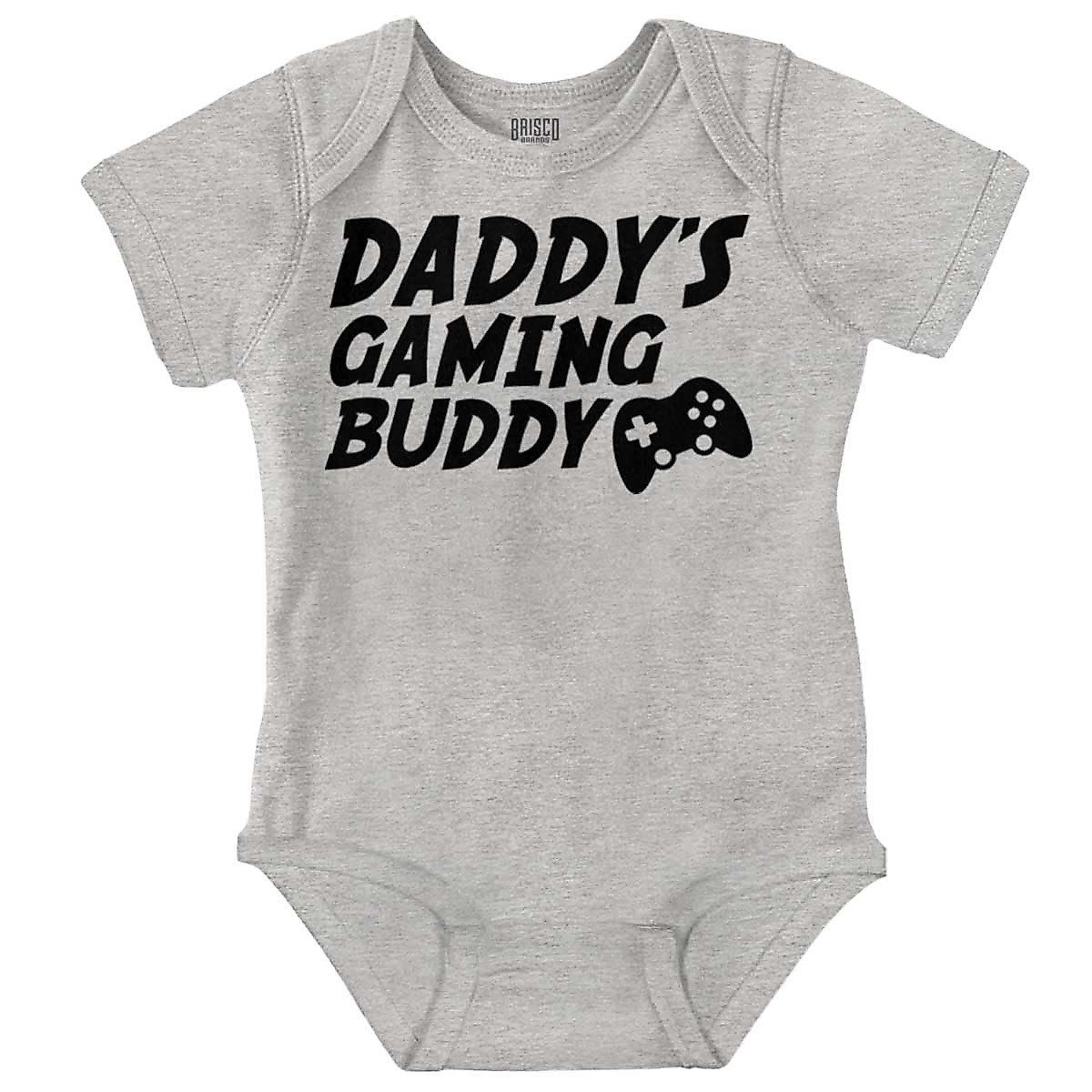 Brisco Brands New Father Nerdy Dad Present Gaming Baby Bodysuit Jumper Boys