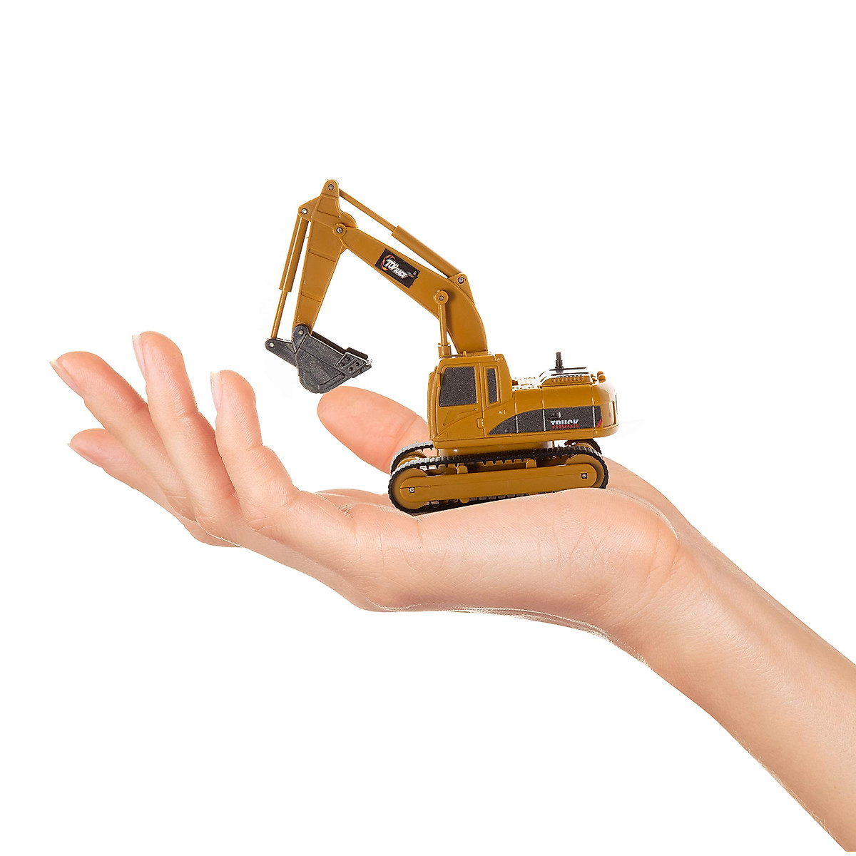 Top Race 4 Channel Mini Remote Control Excavator 1:64 Scale, Mini Construction Toys Series (TR-011)…