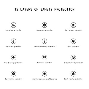 Rechargeable Lithium-Ion V4 Battery for Ring-Doorbell Camera 1/2/3/4, Upgraded Battery Compatible with Video Doorbell and Spotlight Cam Solar Stick Up Camera (2nd & 3rd Gen) 3.65V 6040mAh (1-Pack)