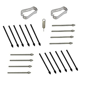 (20pcs Pack) Tab s7 s Pen Nibs Replacement Stylus Tips for Samsung Galaxy tab s7,s7 Plus (Black/Gray)