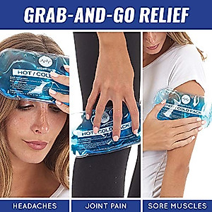 Reusable Hot and Cold Gel Ice Packs for Injuries | Cold Compress, Ice Pack, Gel Ice Packs, Cold Pack, Gel ice Pack, Cold Packs for Injuries | 7 Pack Blue