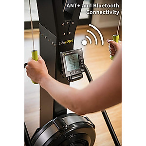 Concept2 SkiErg Indoor Ski Machine with PM5 Monitor | Adjustable Air Resistance with Garmin HRM-Dual Heart Rate Monitor | ANT+ and Bluetooth Connectivity with Signature Series Resistance Band