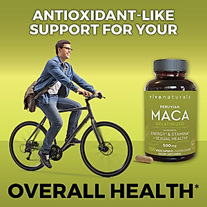 Peruvian Maca Root Supplement for Women & Men, 500mg - Traditionally Used to Support Sexual Well-Being, Stamina & Endurance - 250 Yellow Maca Root Powder Capsules