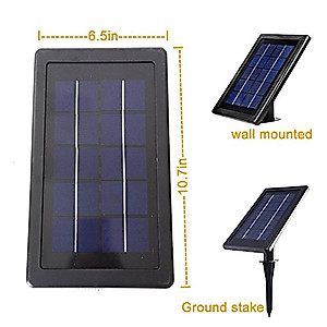 Solar Powered Spot Lights Outdoor Waterproof 2 in 1 Bright Solar SpotLights Power Adjustable for Flag Yard Flagpole Landscape Dusk to Dawn White
