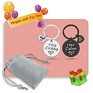 Funny Couple Gift for Boyfriend Girlfriend Anniversary Keychain Gift Relationship Gifts for Couples Keyring Jewelry to Husband Fiance Present from Wife Fiancee Valentine Birthday Anniversary