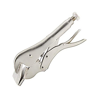 GOSWIFT 10-inch Locking Sheet Metal Clamp, Heavy Duty Sheet Metal Grip Tool, Heat-Treated Nickle Plated Welding Plier