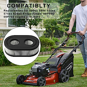 4PCS Air Filters Suitable for 593260 798452 334404 Series Engine 550E 500EX 550EX 625 575EX 4247 5432 5432K 09P00 09P702 Lawn Mower Air Filter Mower Series Engine